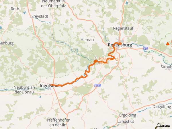 Naviki – D-Route 6 - Donauroute [Ingolstadt - Regensburg]